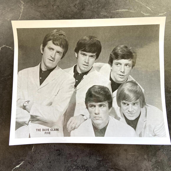 Art | The Dave Clark Five Bw Group Photo 8x1 B36 | Poshmark